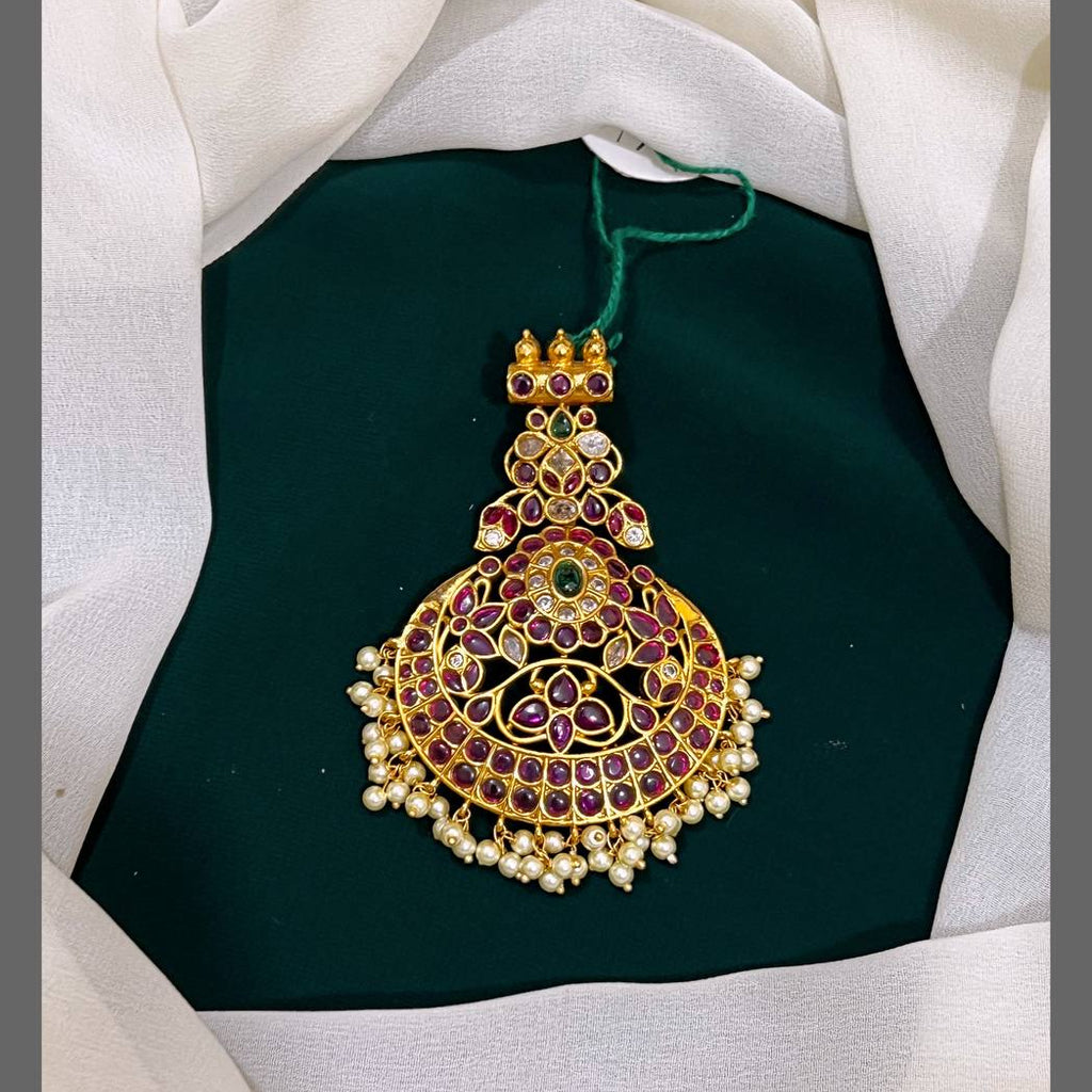 Antique Temple Design Pendent in Nakshi - NP0018 – Spurthi Jewels
